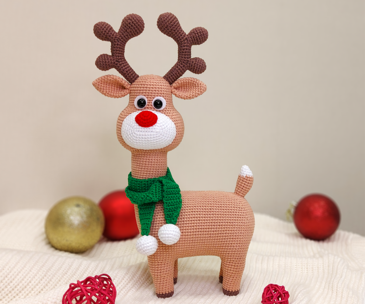 Christmas Reindeer Head Pattern