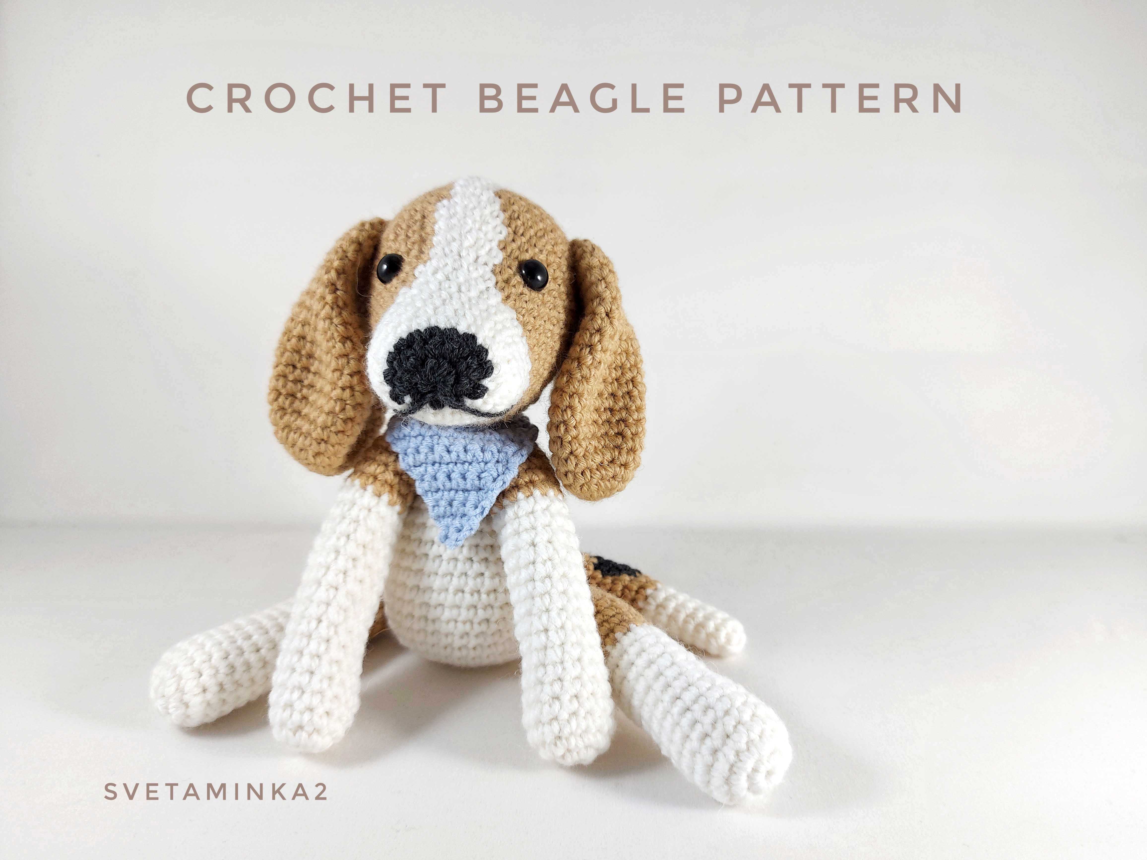 Crochet Beagle Pattern Amigurumi Dog Pattern Puppy Crochet Pattern