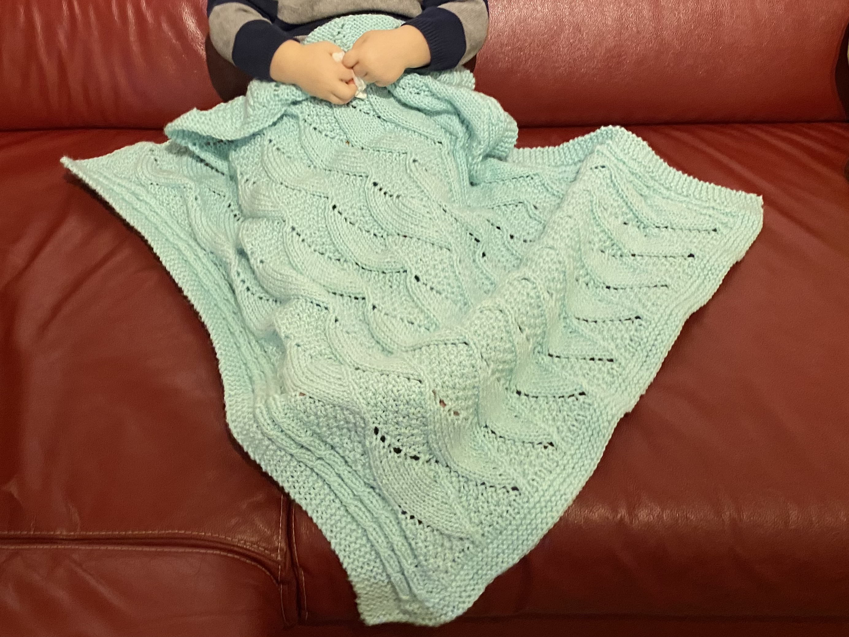 Strickanleitung Babydecke 1 - einfach und anfängerfreundlich