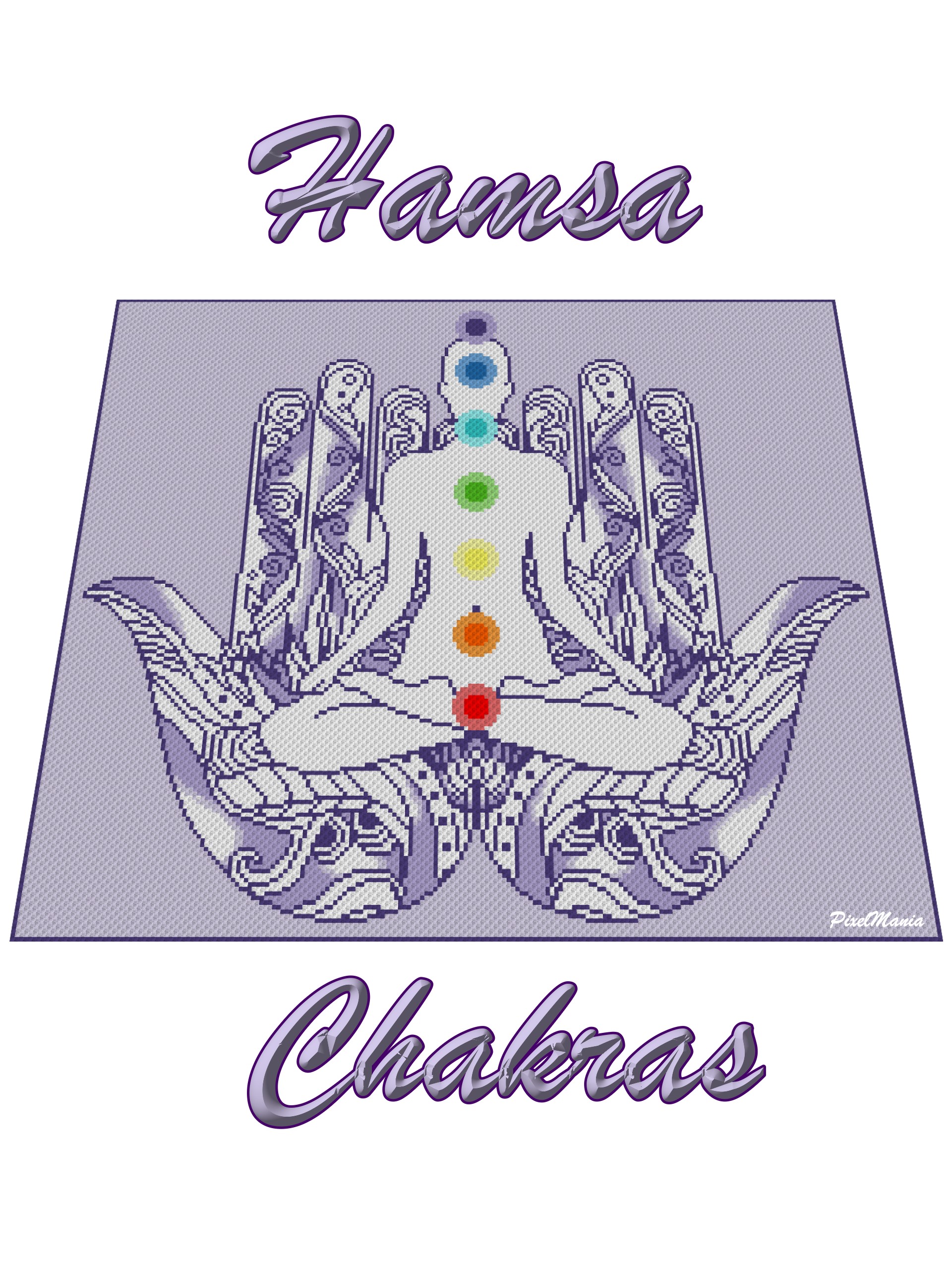 CHAKRAS - HAMSA - pattern for c2c crochet blanket