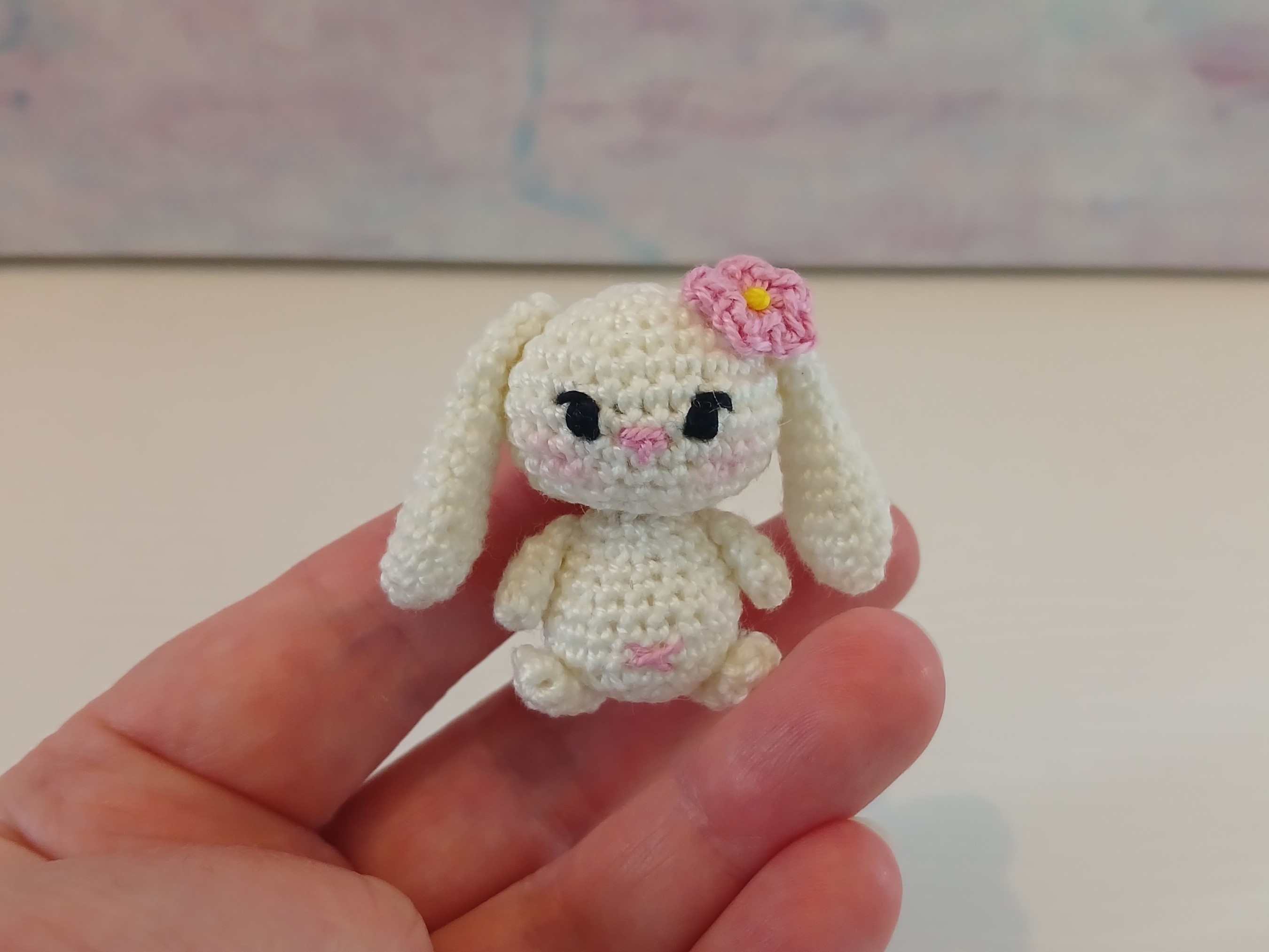 Crochet Pattern Tiny Floppy Eared Rabbit Amigurumi Bunny