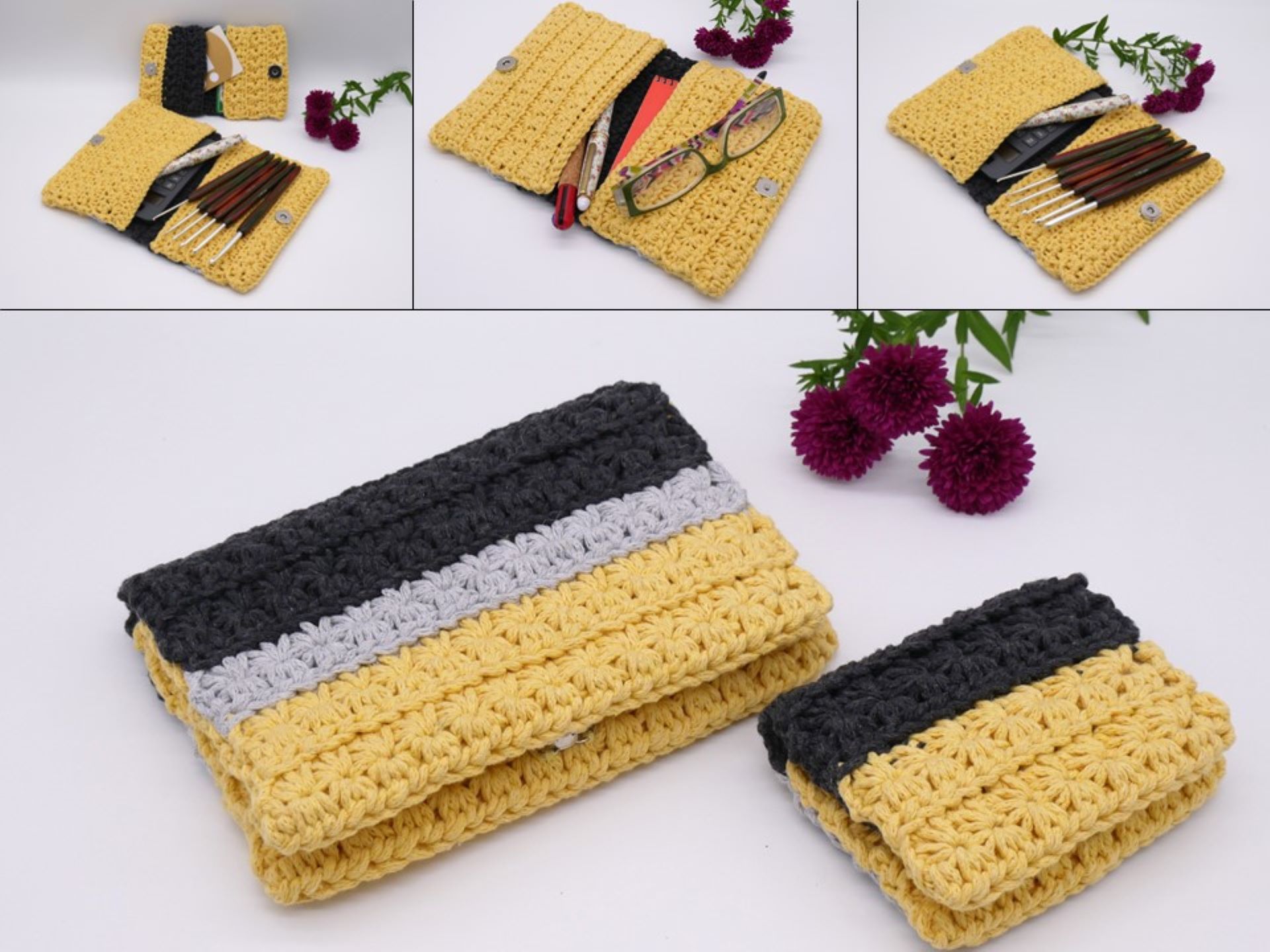 Häkelanleitung 2 Etuis für Allerlei – Praktische Aufbewahrungslösung ...