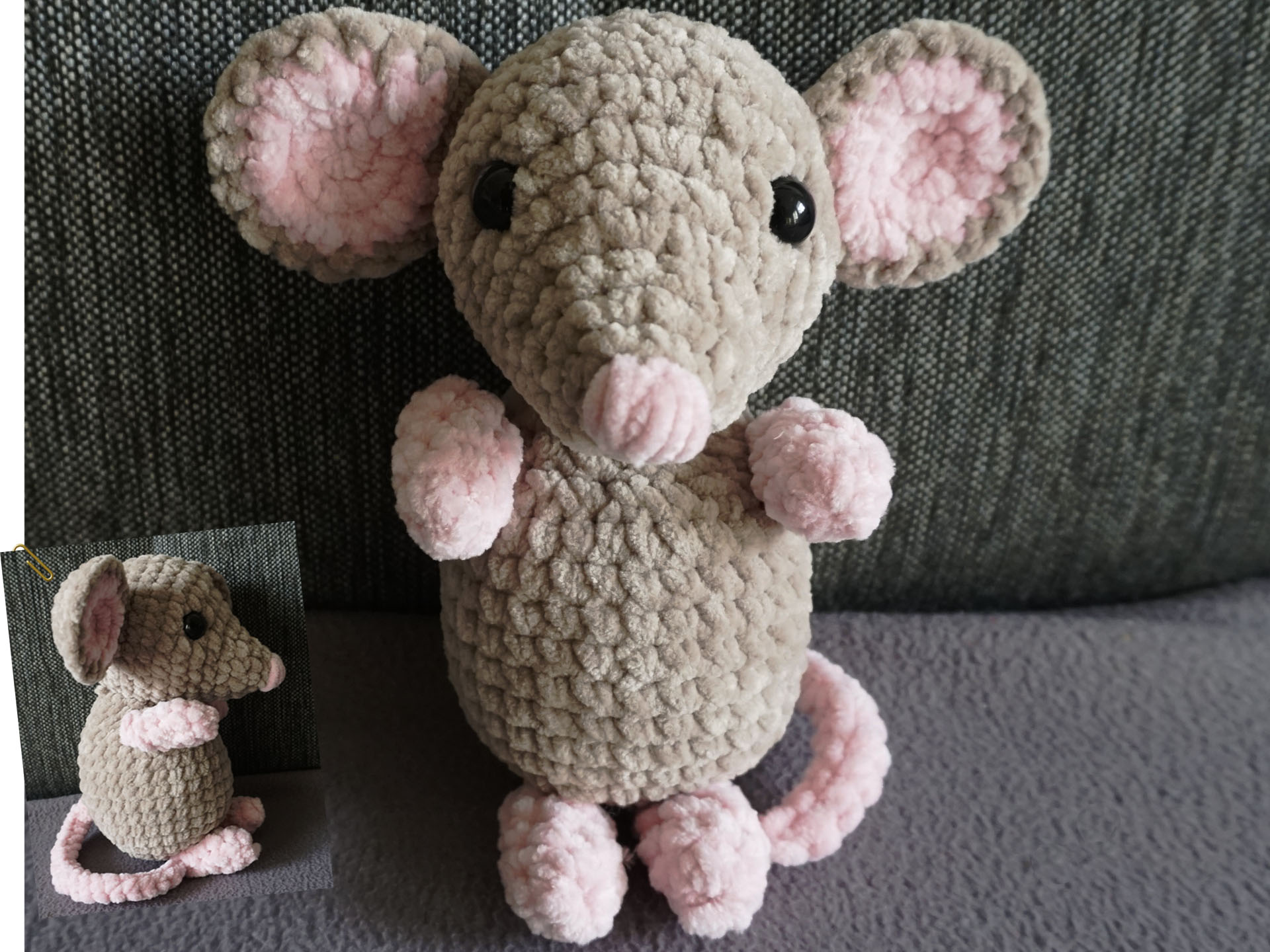 Crochet Pattern for the Mouse Mausi | Amigurumi Mouse Tutorial | DIY ...