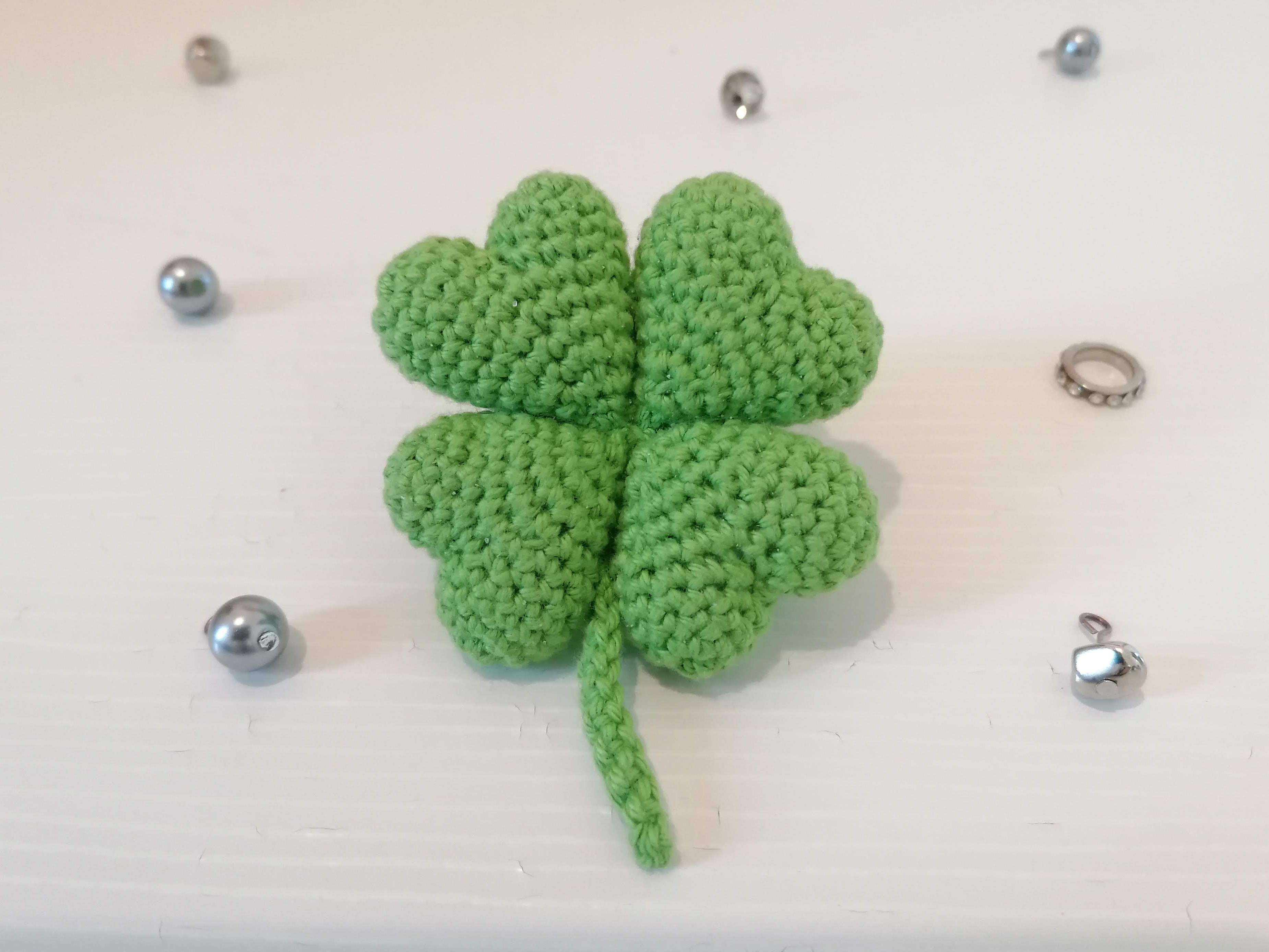 Crochet Pattern Four Leaf Clover Amigurumi
