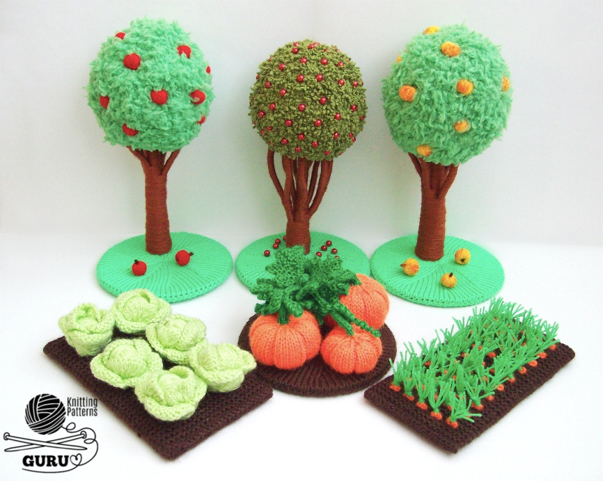 K039 Fairytale Magic trees and Vegetable garden for puppet theatre