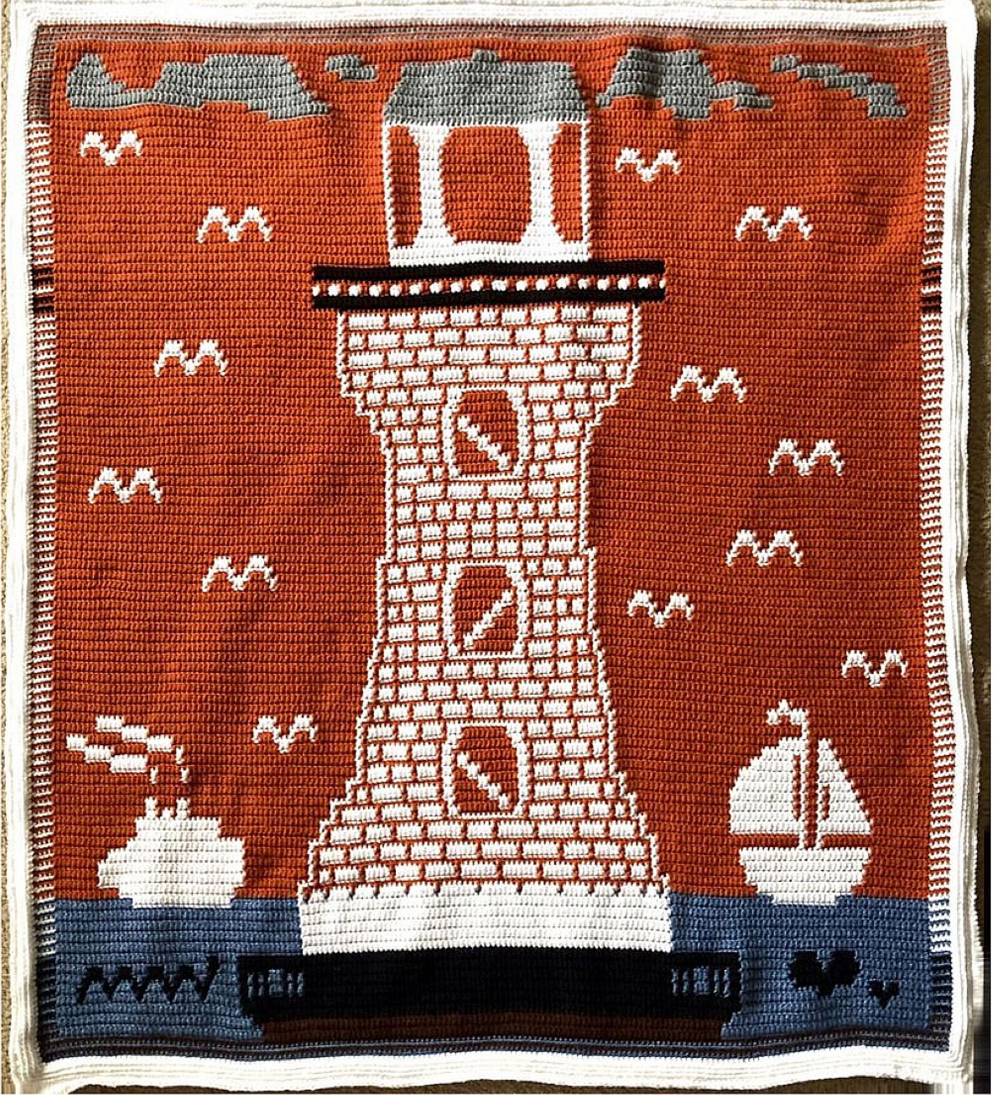 Lighthouse Blanket Pattern and Chart