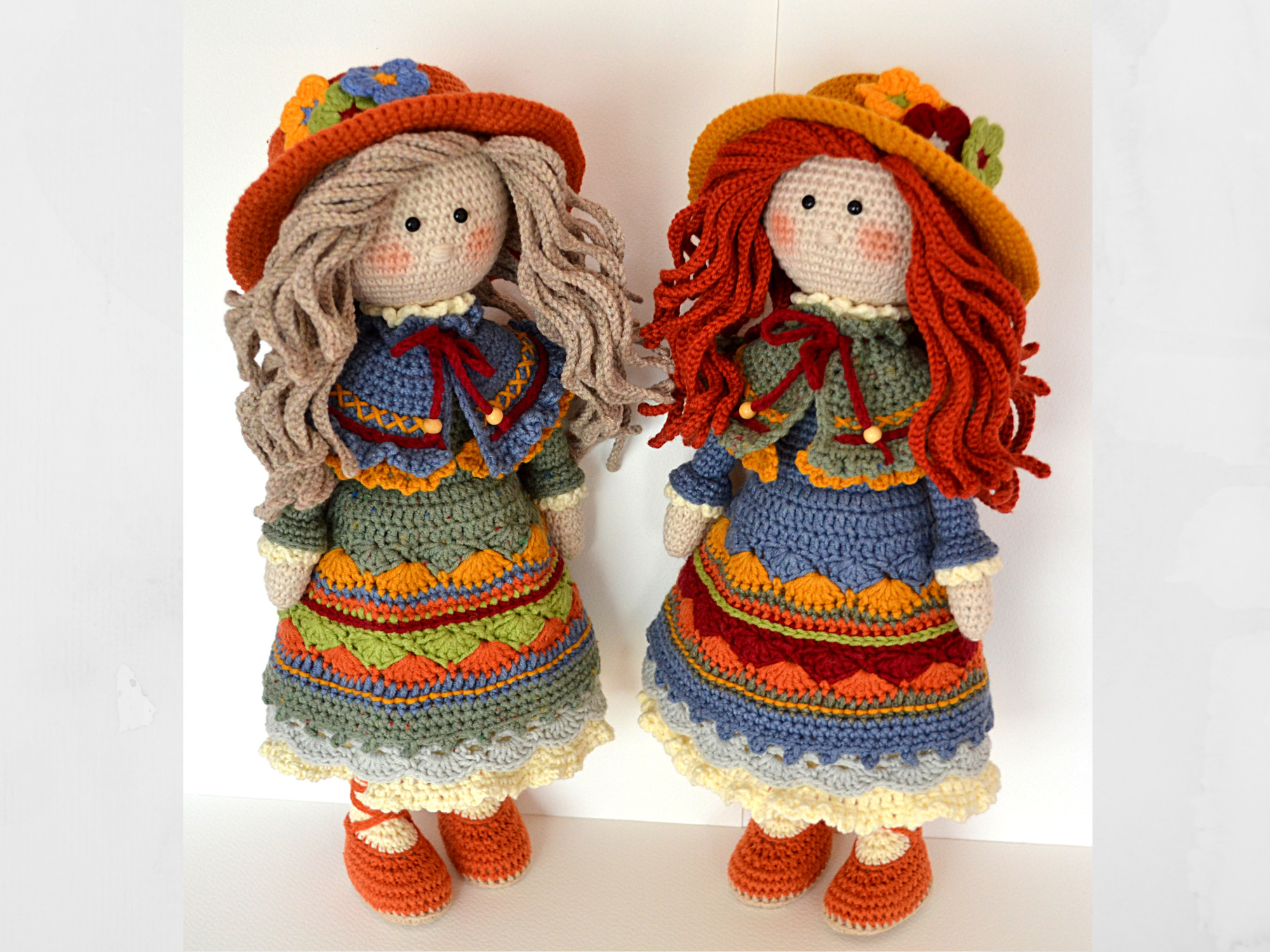 Crochet Amigurumi doll pattern, crochet toy, Nastassja doll