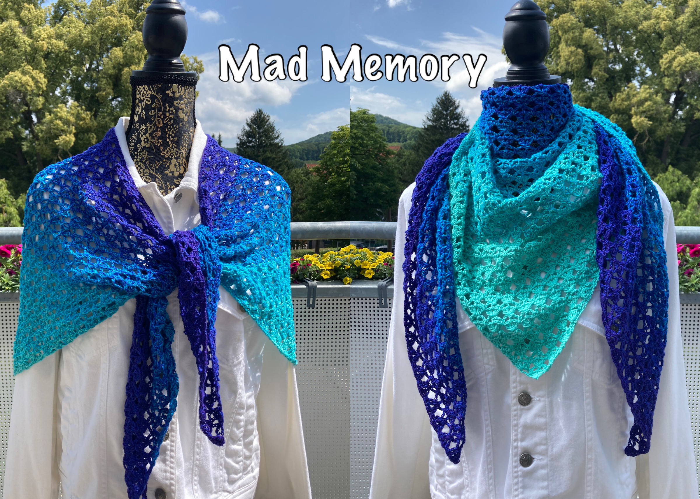 Mad Memory - Häkelanleitung Dreieckstuch