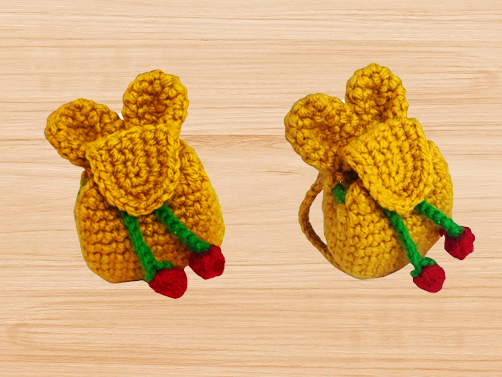 Crochet Mini Backpack Keychain Pattern – Cute DIY Bag Charm PDF + Video