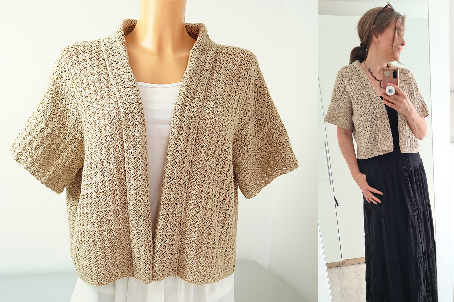 Cardigan, Jacket "Cassy" - Crochet Pattern