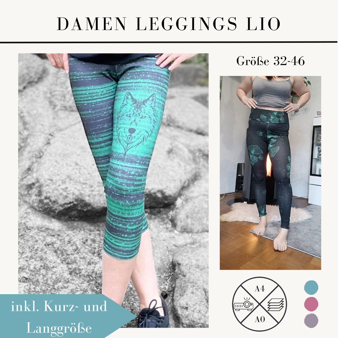 Schnittmuster Basic Leggings Lio für Damen Gr. 32-46