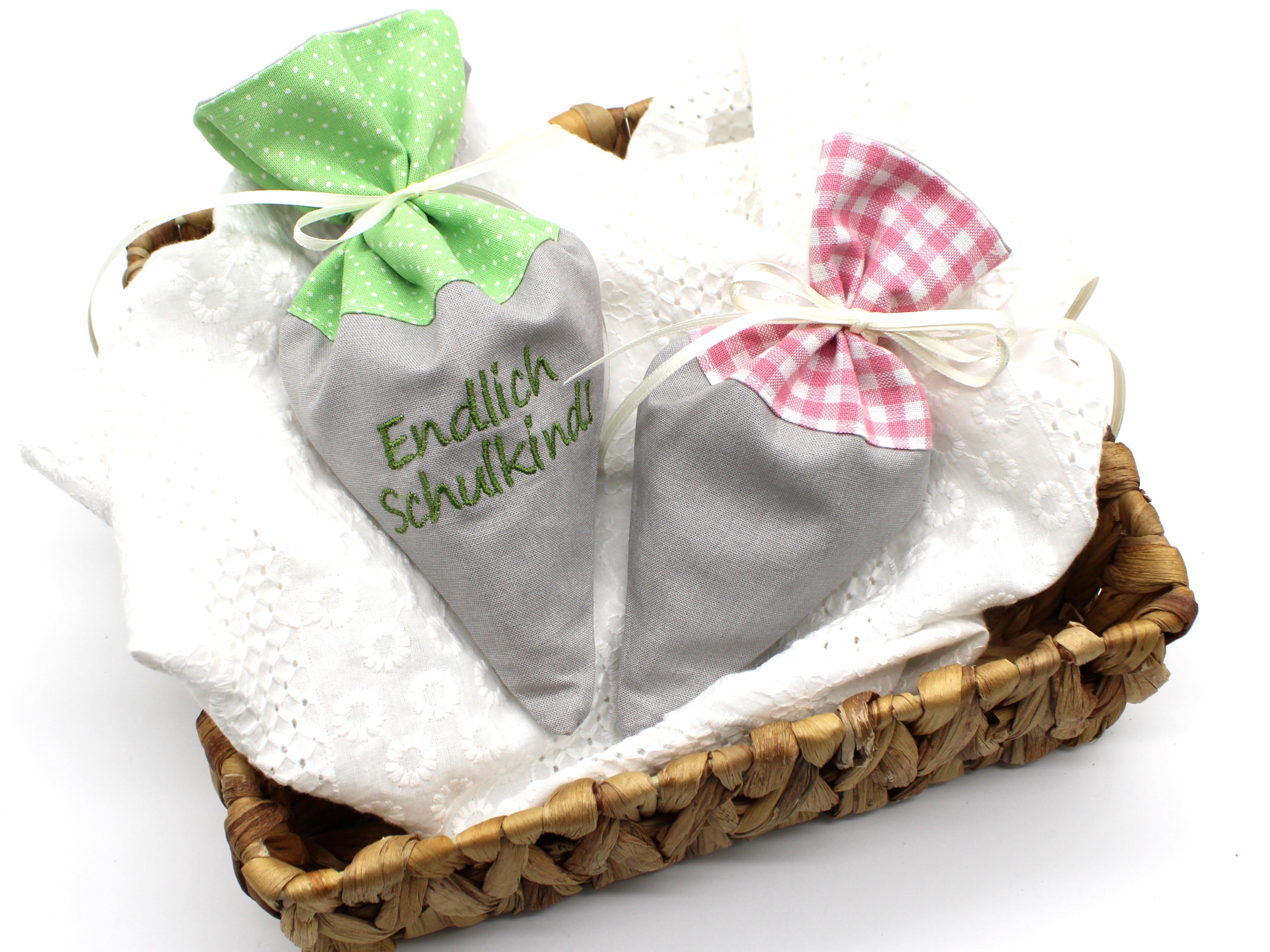 ITH Stickdatei zweifarbig Schultüte Zuckertüte aus Stoff Blankodatei