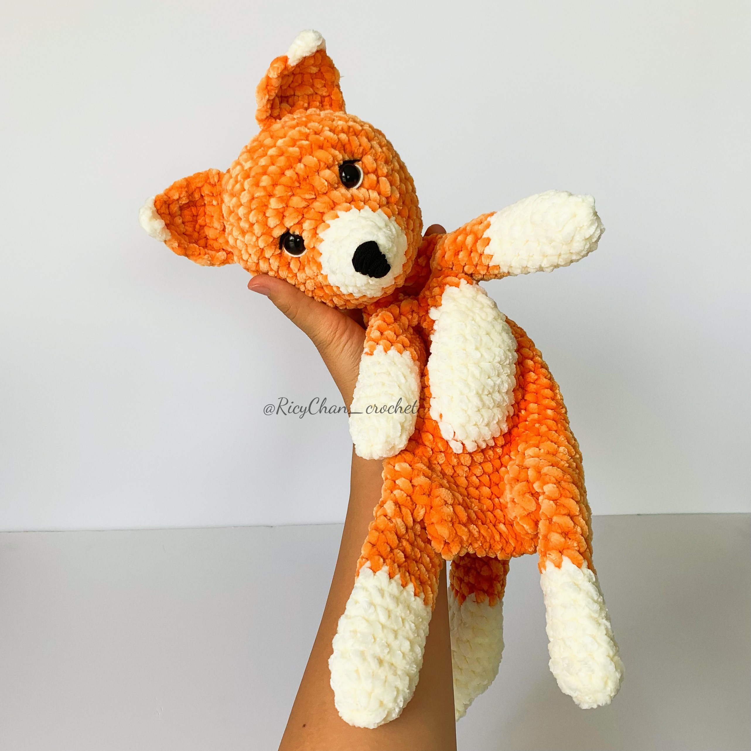 Cute Fox Snuggle Crochet Pattern - Animal Amigurumi - PDF Pattern